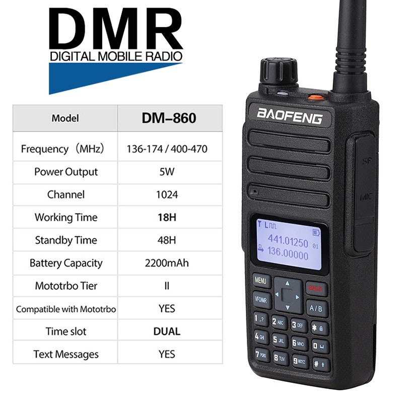 Radio Digital DMR Baofeng DM-1801